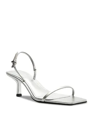 Schutz Judith Slingback Sandals - Silver
