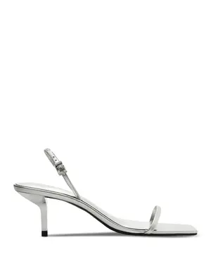 Schutz Judith Slingback Sandals - Silver