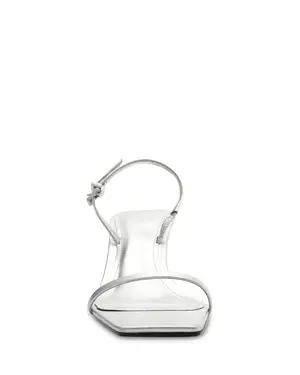 Schutz Judith Slingback Sandals - Silver