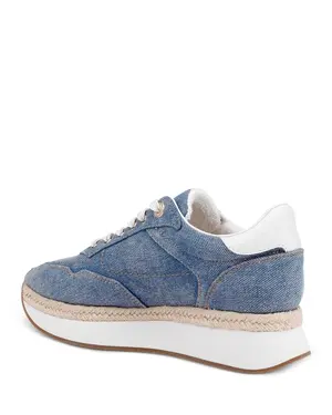 L'Agence Ivone Ii Running Sneakers - Light Denim