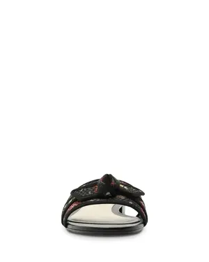 ALEXANDRE BIRMAN Grossgrain Bow Slides - Black