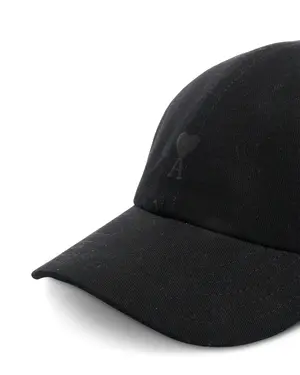 AMI Paris Denim Cap - Noir