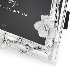 Michael Aram Silver Tone Orchid Frame, 5 X 7