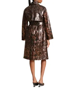 Avec Les Filles Belted Rain Coat