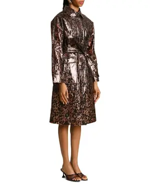 Avec Les Filles Belted Rain Coat