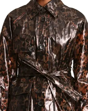 Avec Les Filles Belted Rain Coat