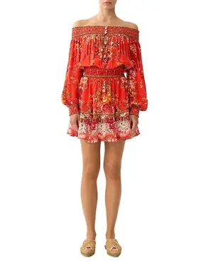 Camilla Ole Ole Silk Off Shoulder Short Dress - Olé Olé