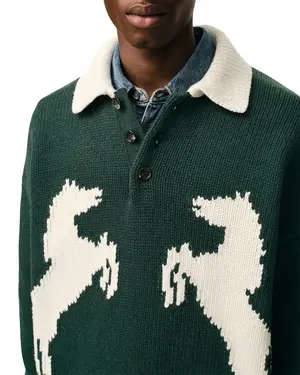 AMI Paris Horse Polo Sweater