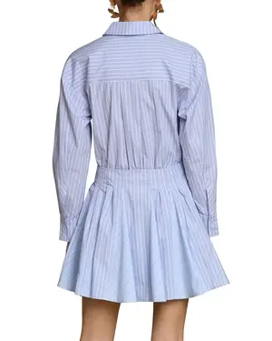 Avec Les Filles Button Front Shirt Dress