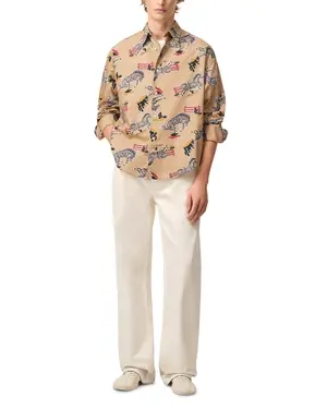 AMI Paris Boxy Shirt With Horse Print