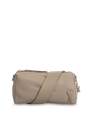 Ami Marcel Canvas Crossbody Bag - Gris Taupe