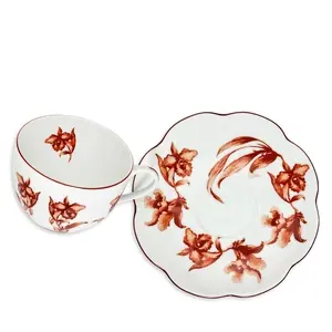 TANIA BULHOES Tea Cup And Saucer Rouge De Fer