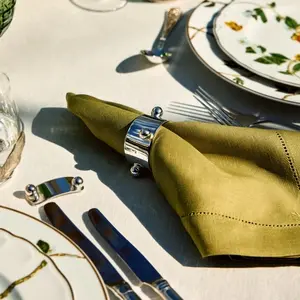 TANIA BULHOES Napkin Ring Esferas, Set Of 2