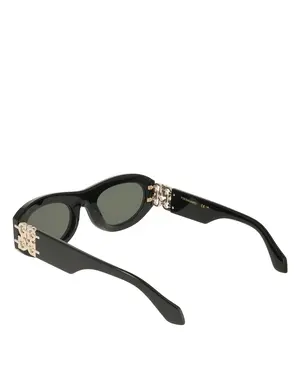 FERRAGAMO 54mm Oval Sunglasses