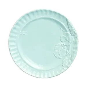 VIETRI Pietra Fiori Salad Plate - Aqua