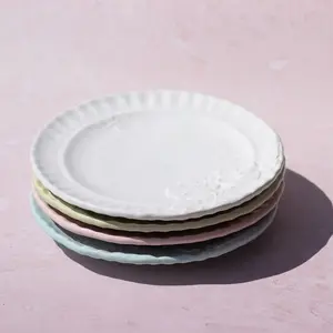 VIETRI Pietra Fiori Salad Plate - Pink