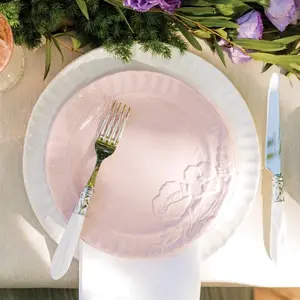 VIETRI Pietra Fiori Salad Plate - Pink