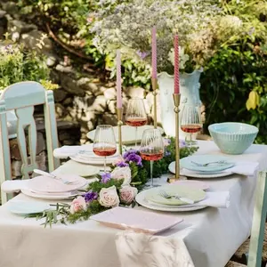 VIETRI Pietra Fiori Salad Plate - White