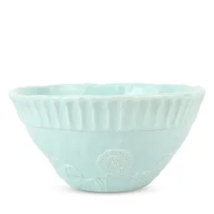 VIETRI Pietra Fiori Serving Bowl - Aqua