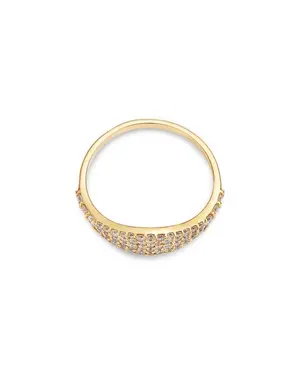MOON & MEADOW 14k Yellow Lab Grown Diamond Pinky Ring