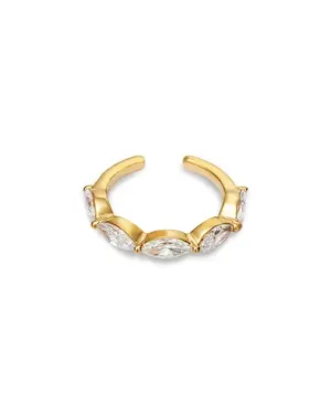 MOON & MEADOW 14k Yellow Lab Grown Diamond Marquis Ear Cuff