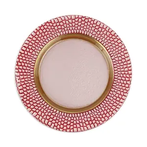 VIETRI Pelli Glass Salad Plate - Pink