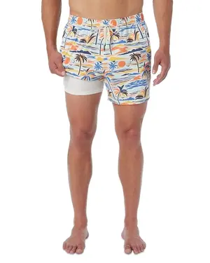 FAIR HARBOR Bungalow 5 Swim Trunks - Hidden Cove