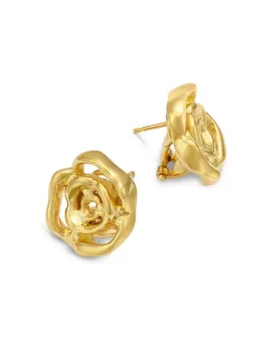Roberto Coin 18k Yellow Flower Stud Earrings