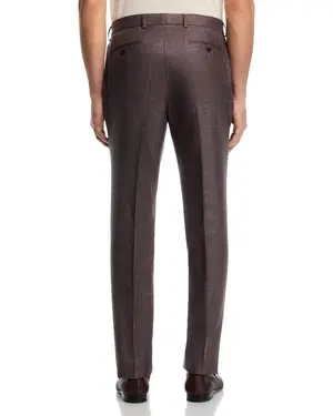 Vince Wool, Silk & Linen Melange Suit Pants - Light Brown