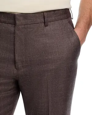 Vince Wool, Silk & Linen Melange Suit Pants - Light Brown