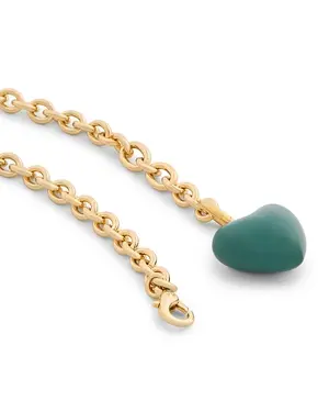 ROXANNE ASSOULIN Mini Enamel Heart Pendant Necklace - Puffy