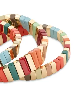 ROXANNE ASSOULIN Nature Bracelet Stack, Set Of 3 - Bright