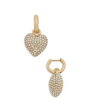 ROXANNE ASSOULIN Puffy Heart Earrings - Pave