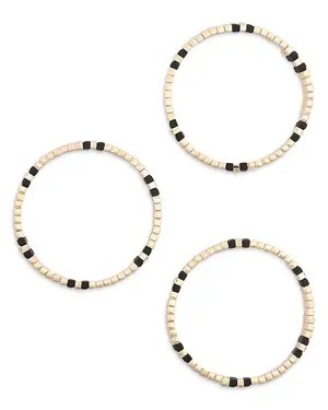 ROXANNE ASSOULIN Bracelet Stack, Set Of 3 - Midnight