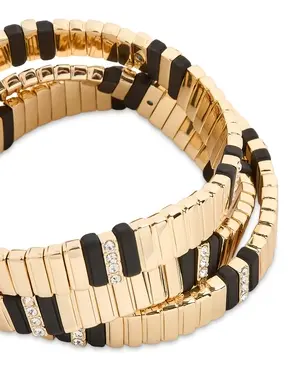 ROXANNE ASSOULIN Bracelet Stack, Set Of 3 - Midnight