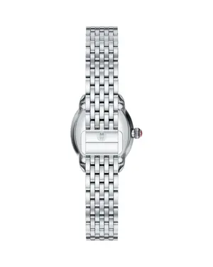 Michele Serein Oval Diamond Stainless Steel Watch - Mop/silver