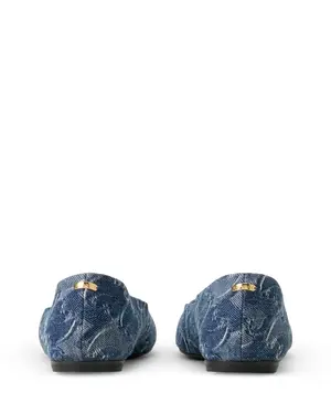 LANVIN Lunar Year Ballerina Flat In Denim - Blue