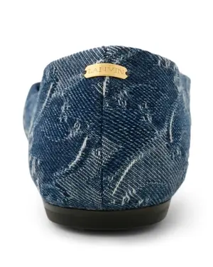 LANVIN Lunar Year Ballerina Flat In Denim - Blue
