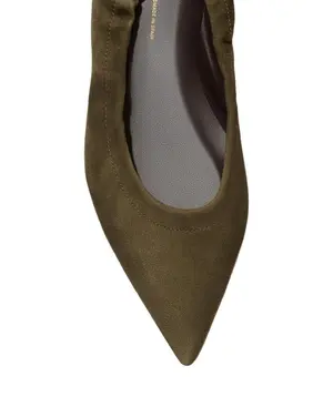 MARGAUX The Roma Flats - Moss Suede