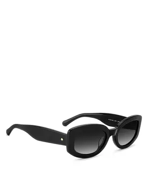 Kate Spade New York Ailey Rectangular Sunglasses - Black