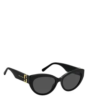 Marc Jacobs Cat Eye Sunglasses, 54mm - Black