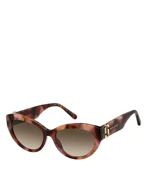 Marc Jacobs Cat Eye Sunglasses, 54mm - Brown Pink Havana