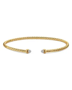 David Yurman Micro Cablespira Flex Bracelet - Gold