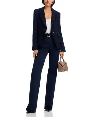 Veronica Beard Cutaway Dickey Jacket - Navy