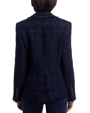 Veronica Beard Cutaway Dickey Jacket - Navy