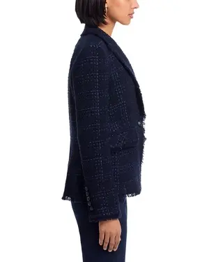 Veronica Beard Cutaway Dickey Jacket - Navy