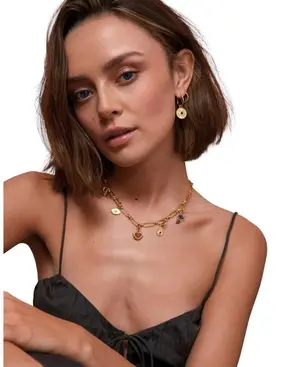 OTTOMAN HANDS Essential Charm Link Chain Necklace