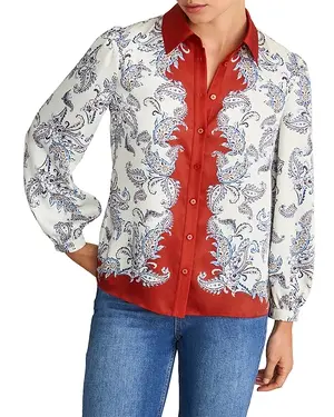 HOBBS LONDON Mariella Shirt - Cream Multi