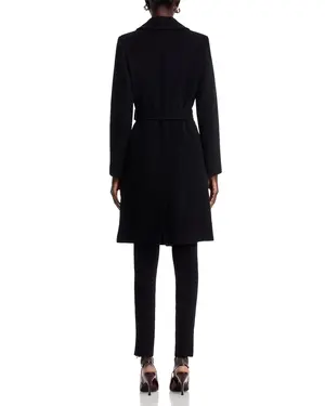 Chiara Boni La Petite Robe Belted Wool Blend Coat