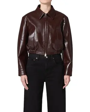 AGOLDE Nahla Cropped Jacket - Madera